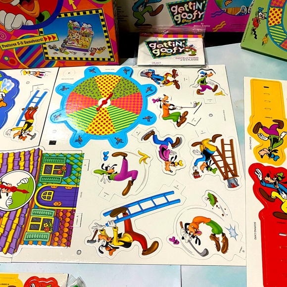Disney | Toys | Disneys Goofy Vintage 992 Gettin Goofy 3d Board Game Mb ...